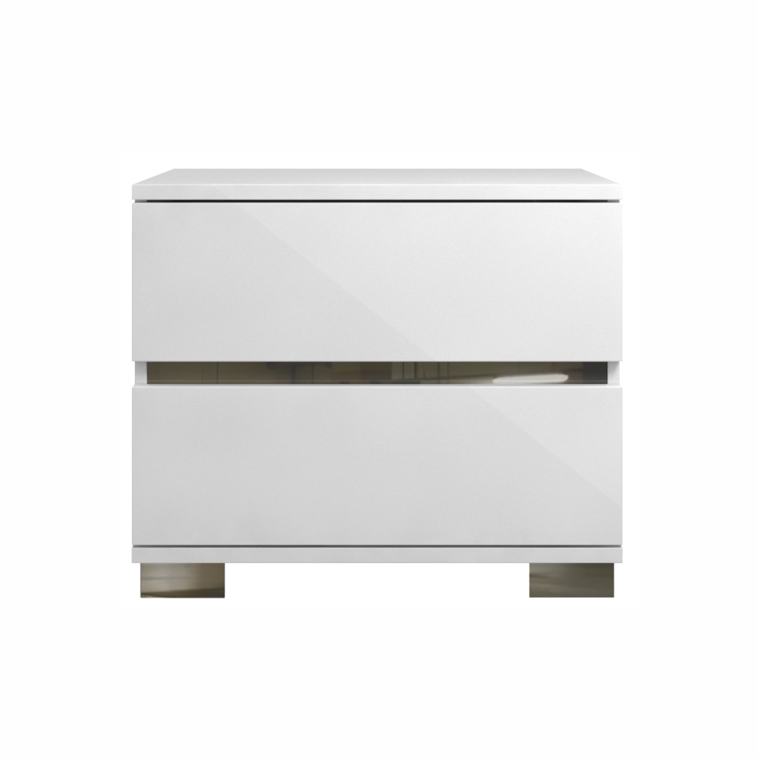 Dream White 2/Drawers Night Table – MOTANI